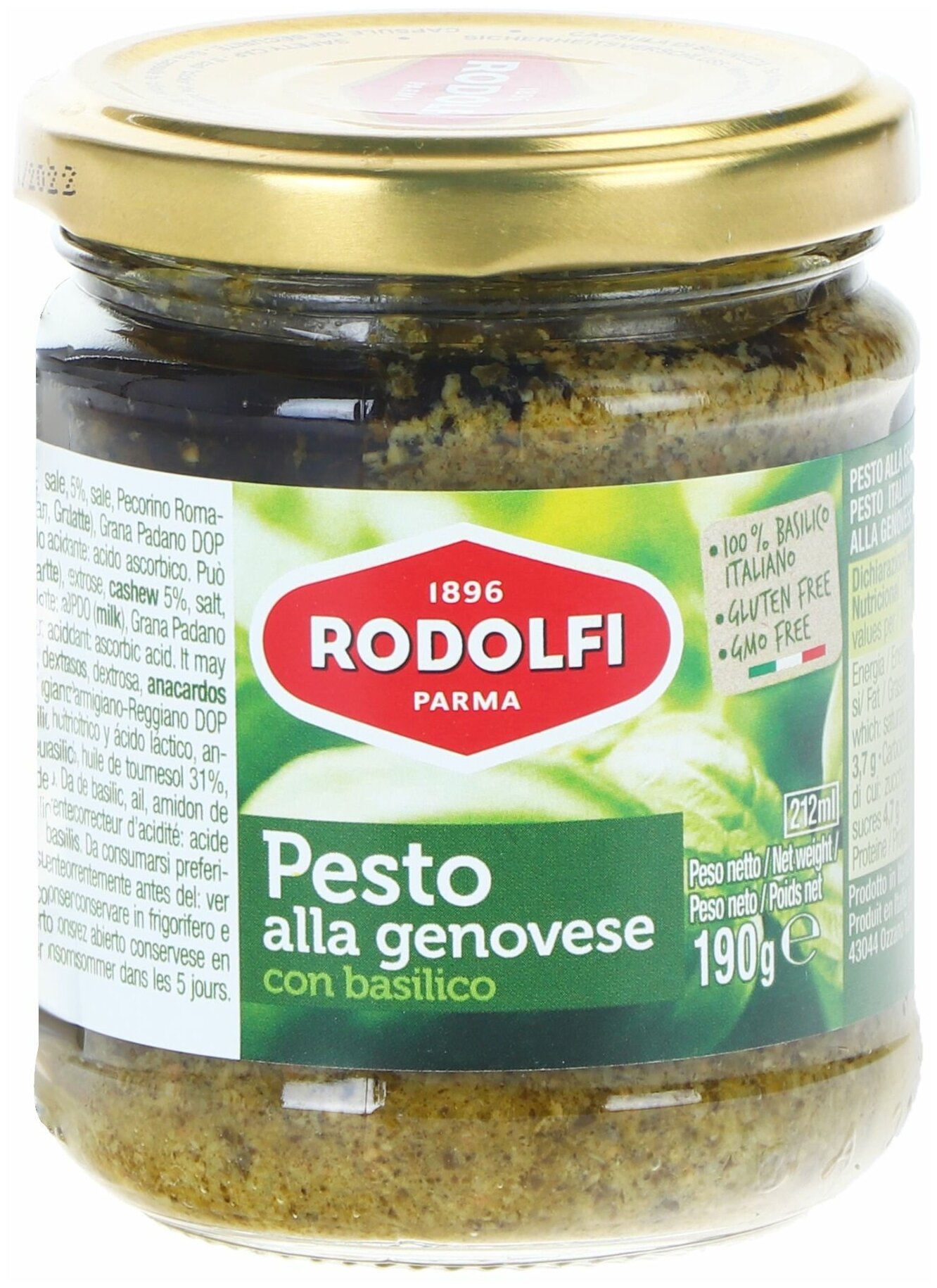Соус песто Rodolfi зеленое, 190 г