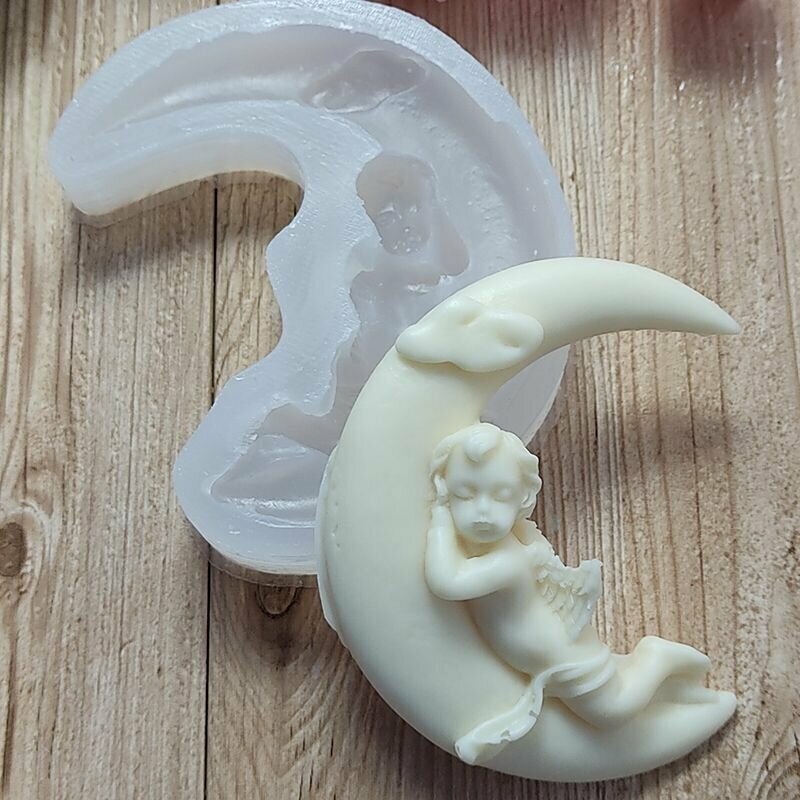 Молд силиконовый Brilliant Mold. Форма Ангел на Луне