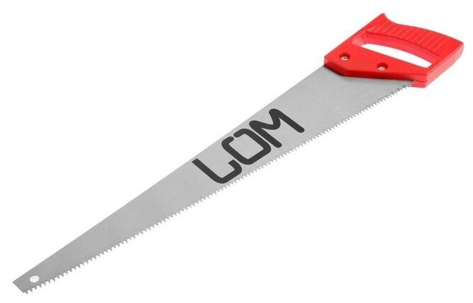 Ножовка по дереву LOM, пластиковая рукоятка, 7-8 TPI, 450 мм