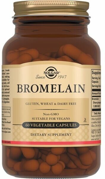 Бромелайн Solgar/Солгар капсулы 680мг 60шт
