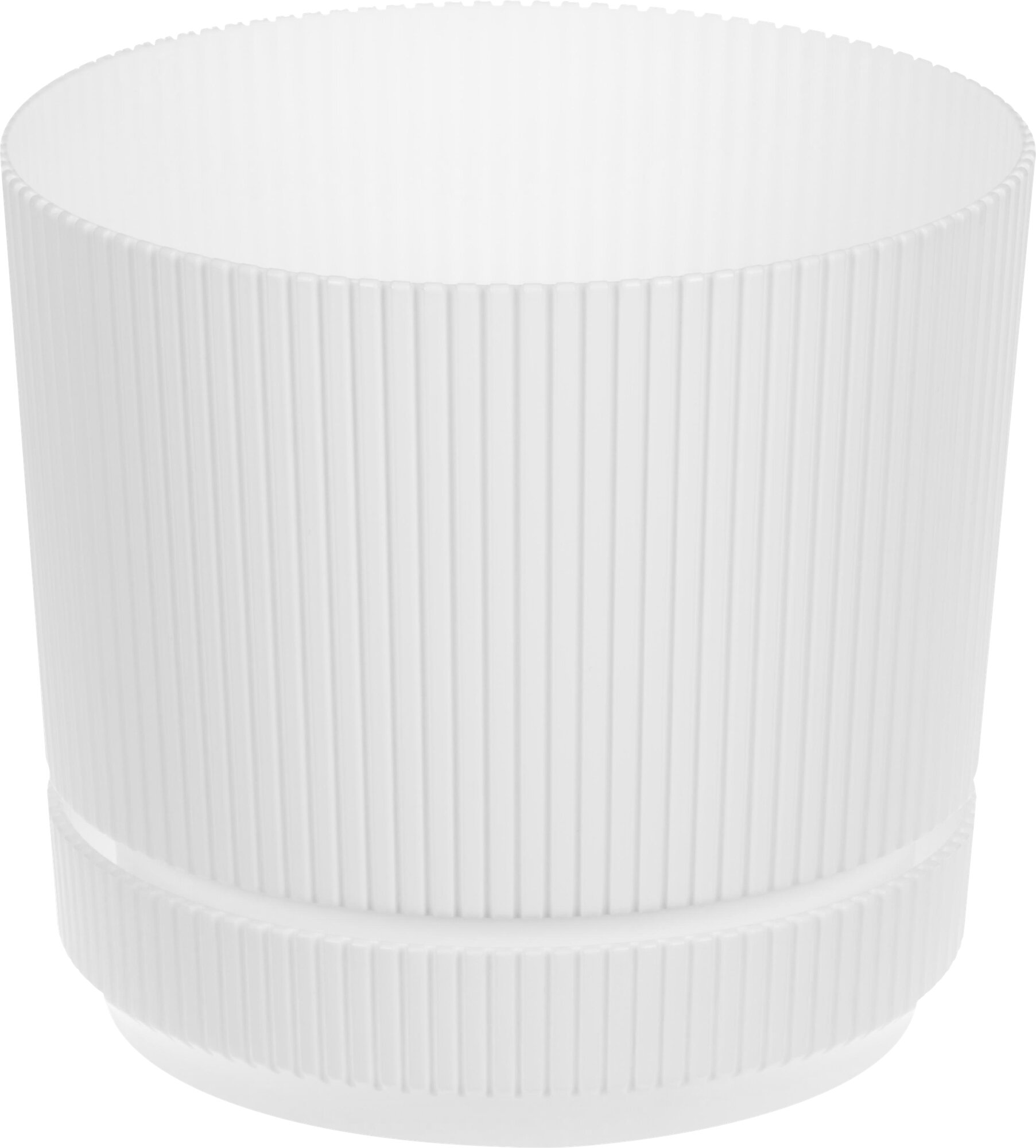 Кашпо IDEA Стрип 3,9л d=20cм, белый, Арт. M 3248