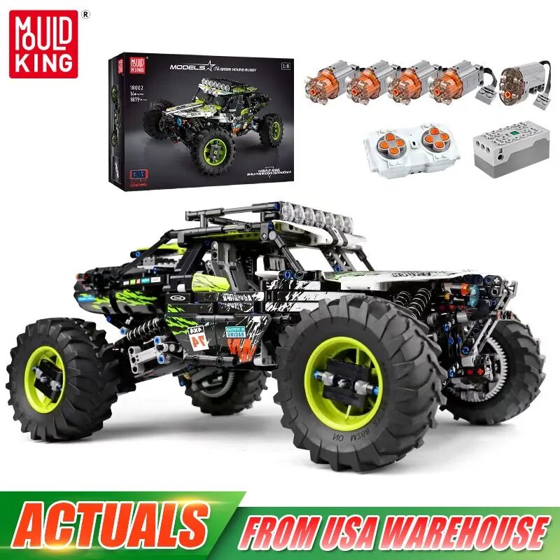 Mould King 18002 Из строительных блоков внедорожника можно собирать модели автомобилей