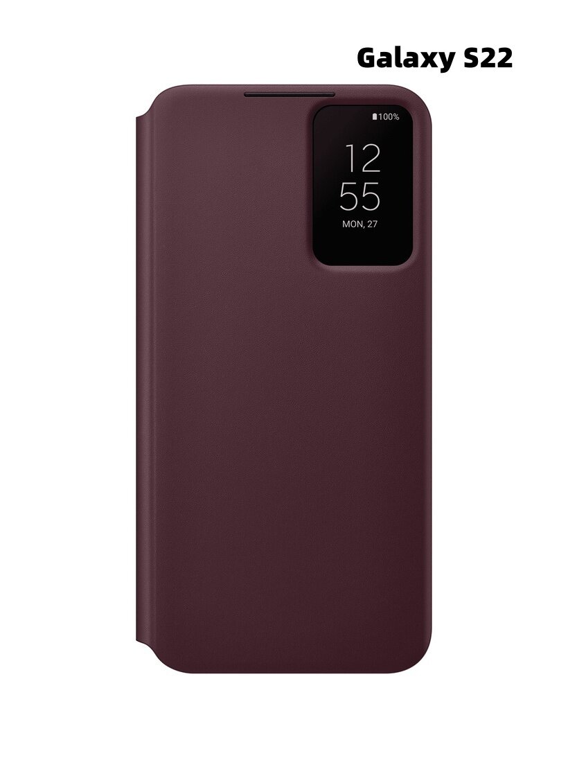 Чехол для смартфона Samsung Galaxy S22 с защитой экрана — ярко‑красный, артикул: EF-ZS901CEEGCN.