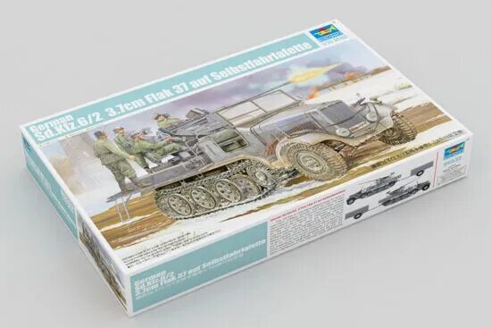 Trumpeter 1/35 05532 Sd. Kfz.6/2 3.7cm Зенитная артиллерия 37 Танки