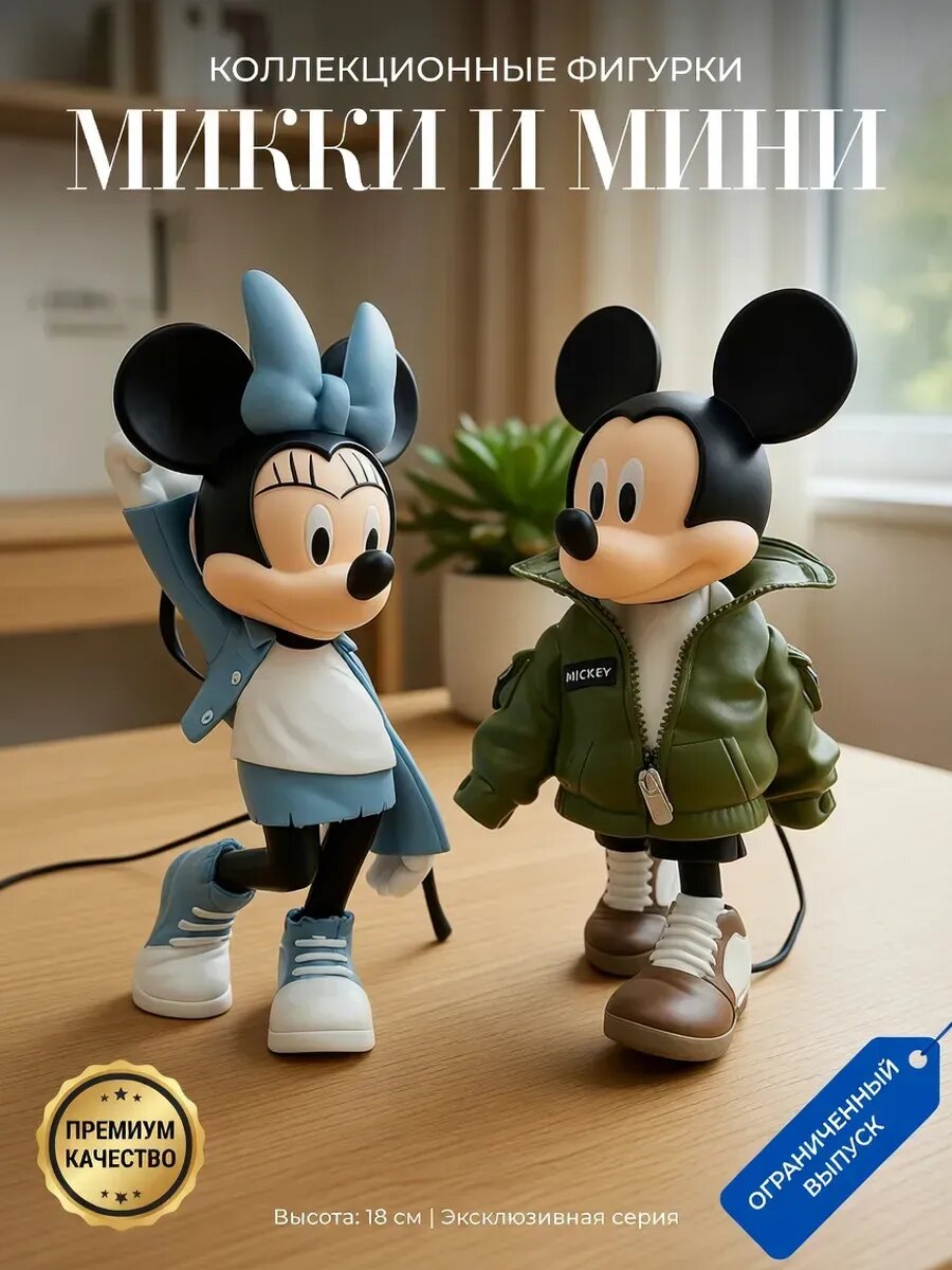 Комплект фигурок Mickey Mouse в курточках