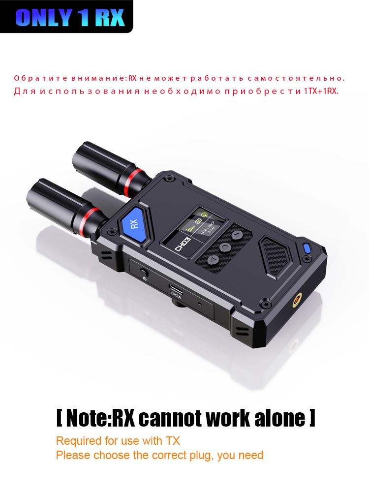 HDMI Беспроводной передатчик и приемник WL087(Only RX), с ЖК-дисплей 5/2.4ГГц для ноутбука, Camera, PC, поддерживает UVC, NP-F серийная батарея, 20 каналов