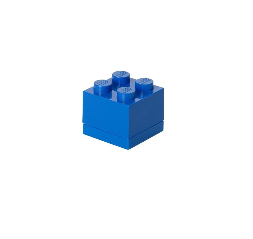 Подставка канцелярская LEGO Brick 4 мини-контейнер кубик, синий