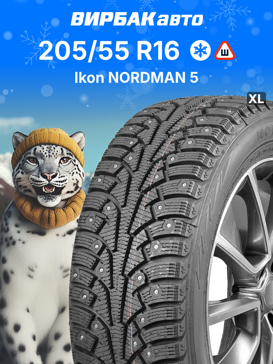 Зимние шины Ikon Nordman 5 205/55R16 94T XL, зимняя автомобильная резина