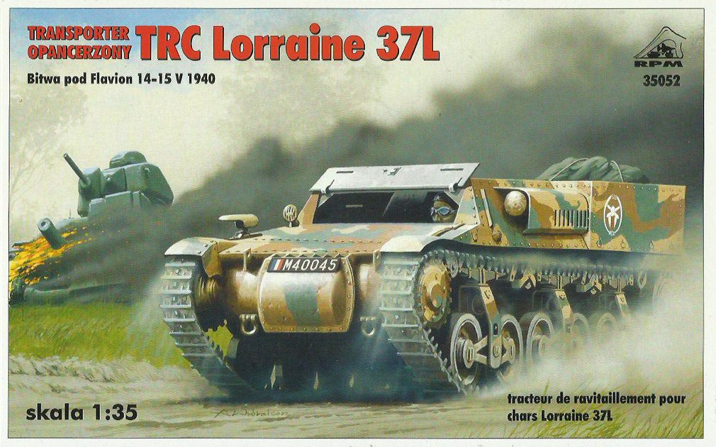 Собранная модель RPM 35052 1/35 TRC Lorrainne 37L Schlepper armored tractor -