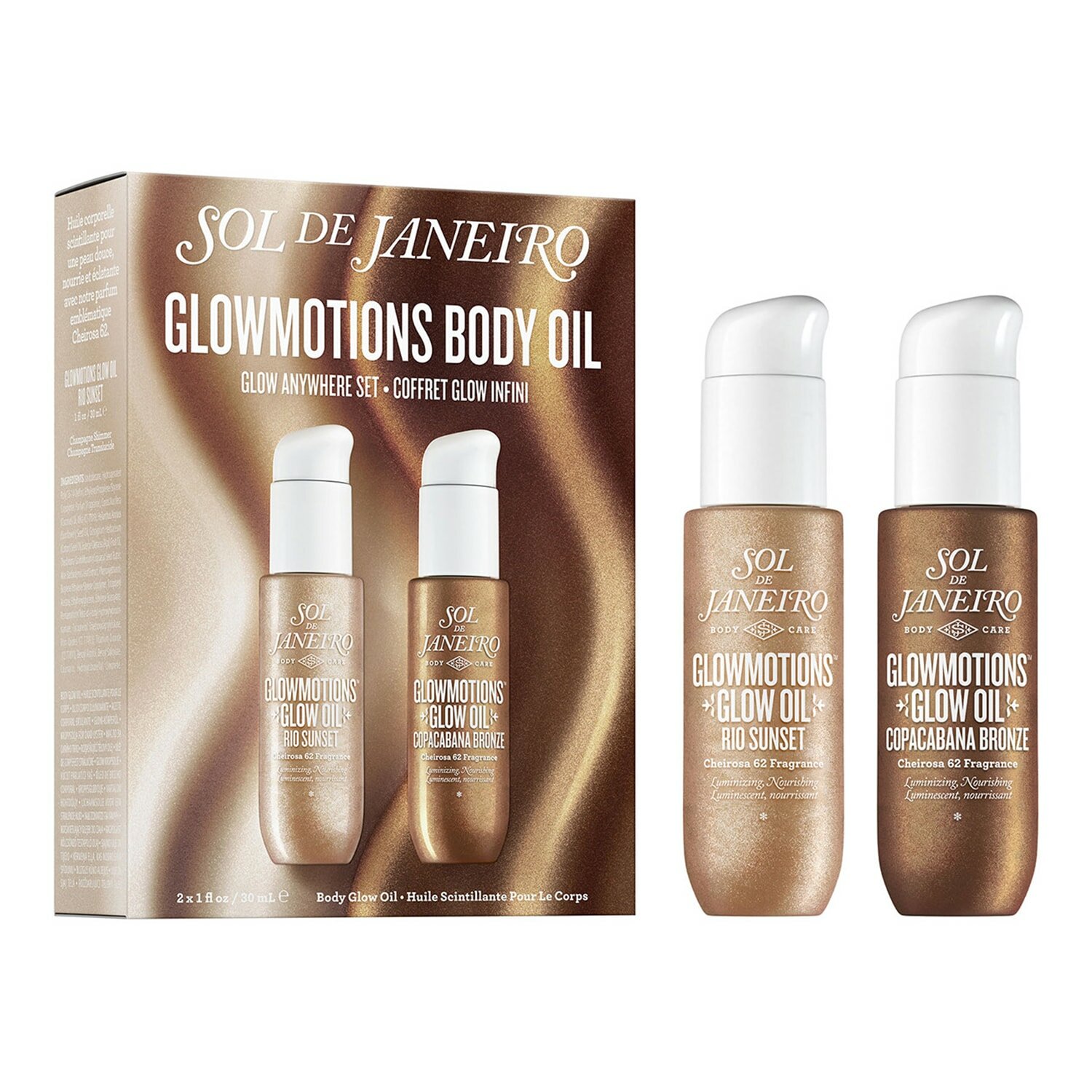 Sol de Janeiro Набор мерцающих, питательных масел для тела Glowmotions Set (30 мл + 30 мл)