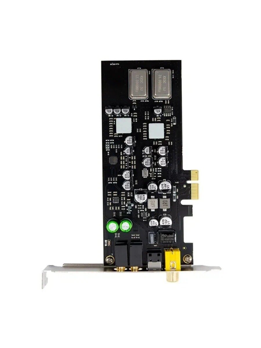 Внутренняя Звуковая Карта CM108AH PCIe X1, Оптоволоконная, Коаксиальная, Цифровая, HiFi, Не Требует Установки Драйверов.