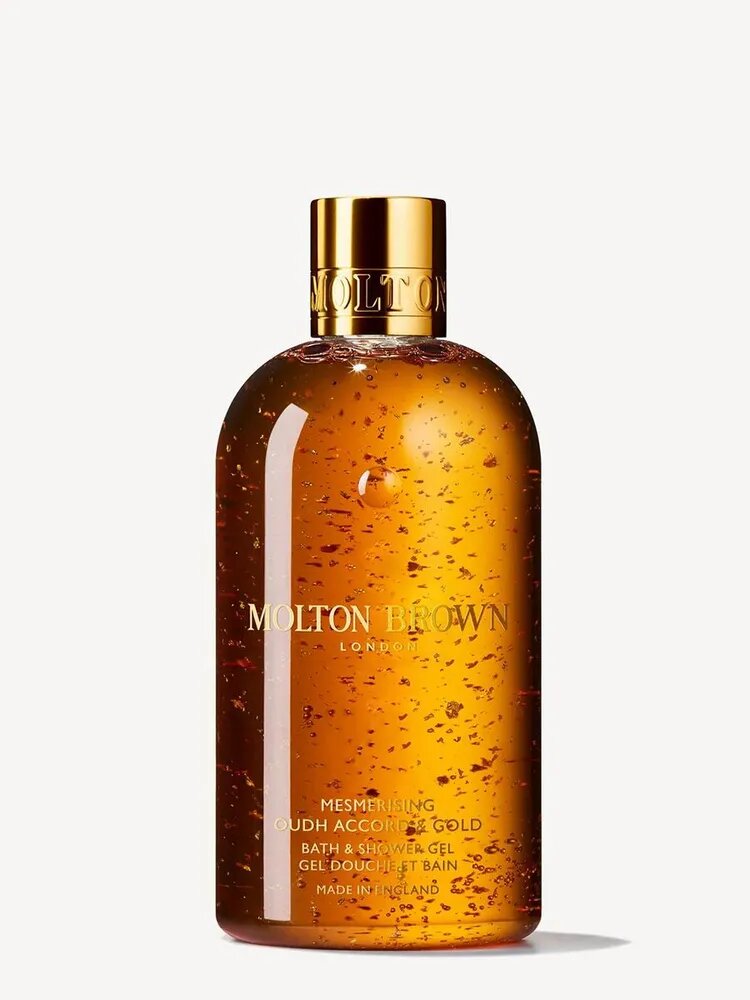 Molton Brown гель для душа с ароматом агари и золотой фольгой, 300 мл