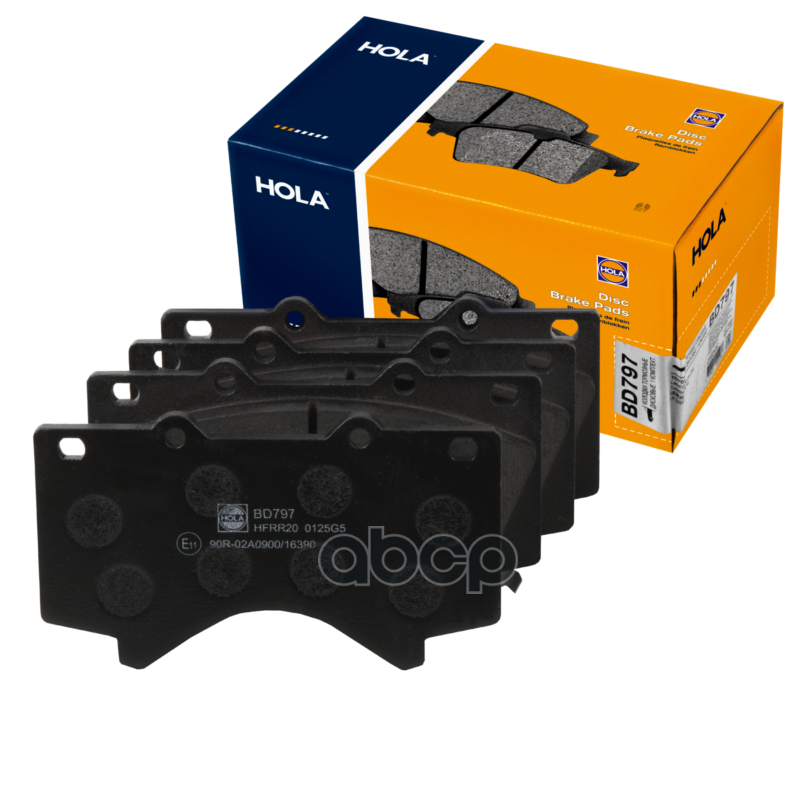 Тормозные колодки дисковые передние TOYOTA Land Cruiser 200 (07-) HOLA арт. BD797