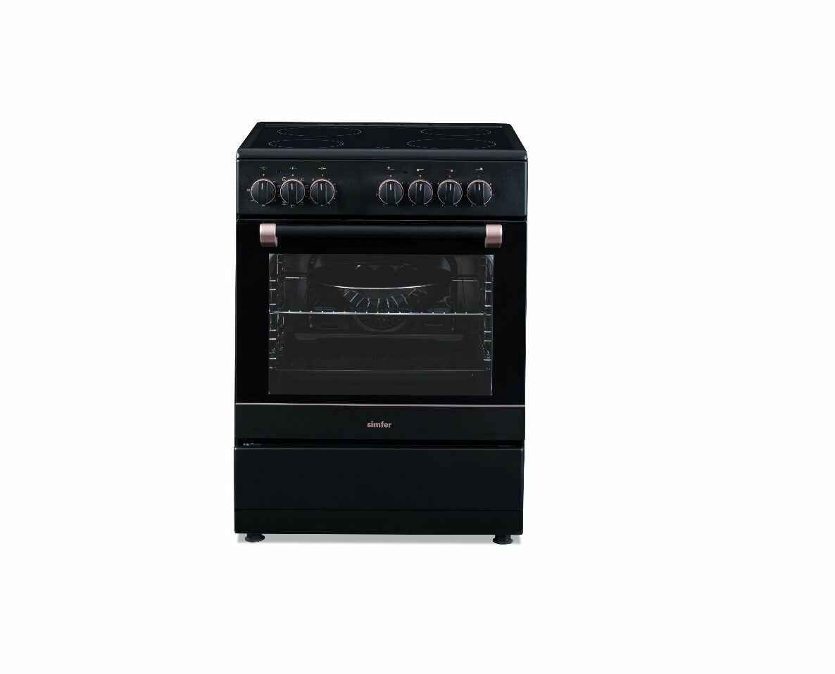 Плита электрическая Simfer F66VL09025, антрацит