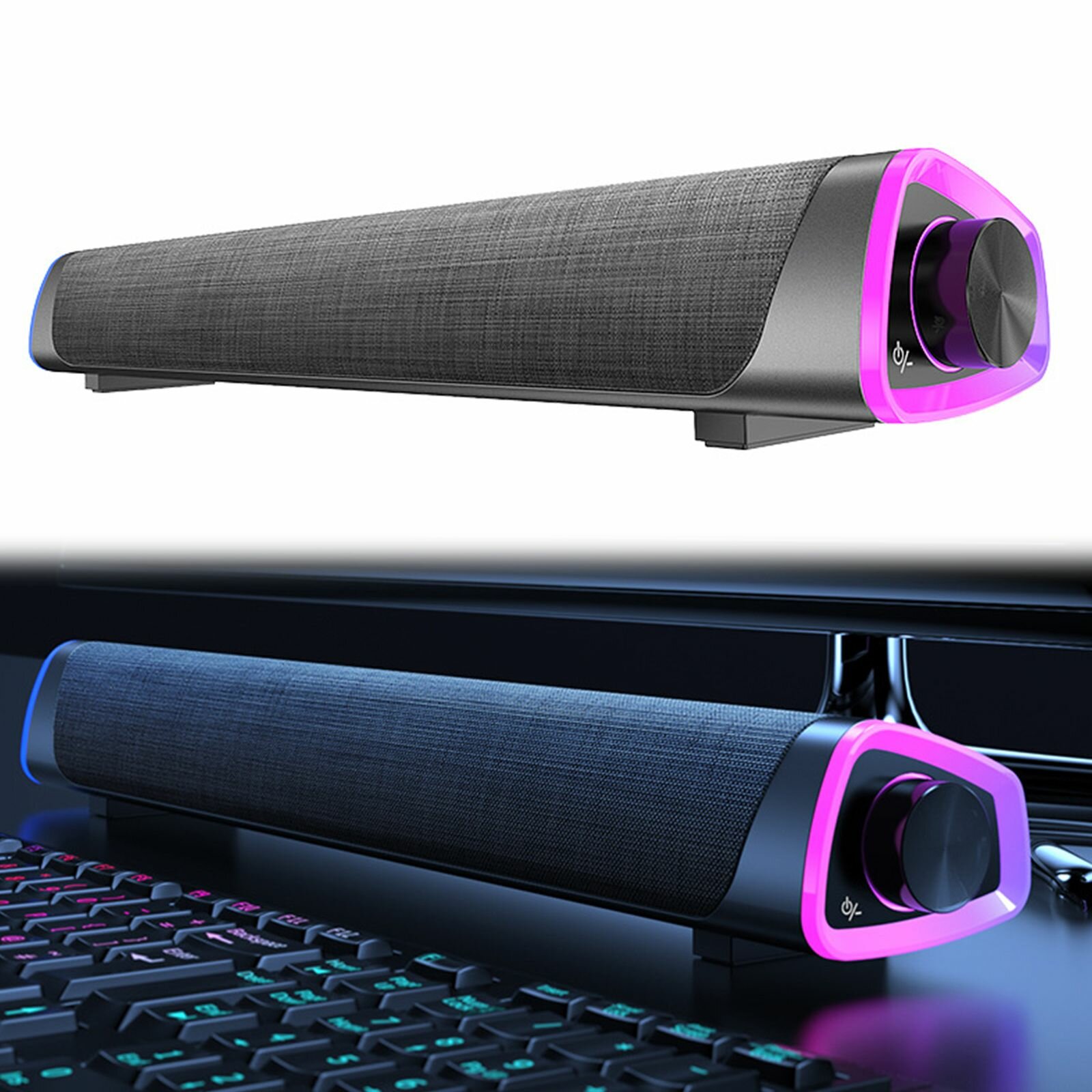 Компьютерные колонки Bluetooth с двумя динамиками и 3D-стереозвуком
