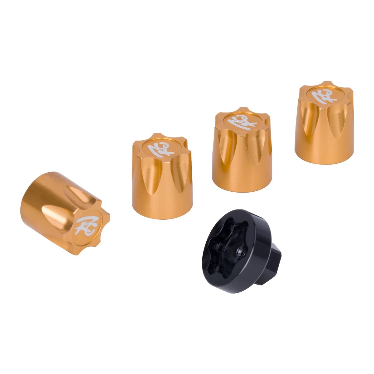 Центральные крышки колес Gold для RC 1/10