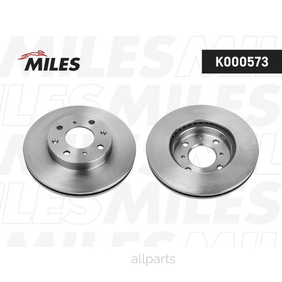 MILES K000573 Диск тормозной HONDA CIVIC 1.3-1.6 91-01 передний D=240мм.
