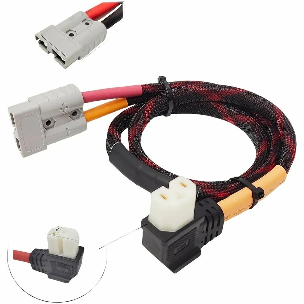 Разъем питания 50A к Силовому кабелю IEC C13 8AWG Сверхмягкий Силиконовый провод 10мм2