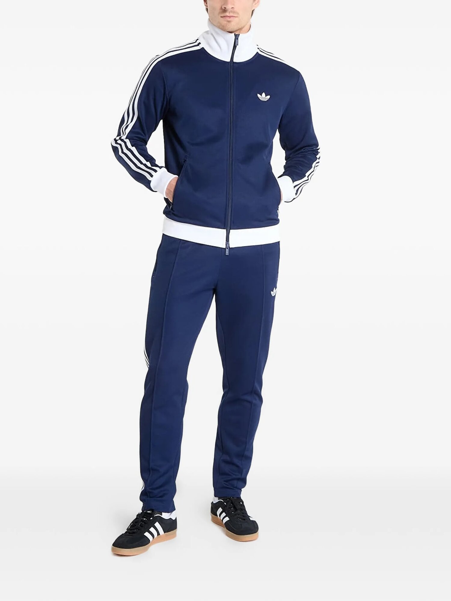 Толстовка adidas Zip-up sweatshirt, размер 46 GER, , Синий принт — фото 1
