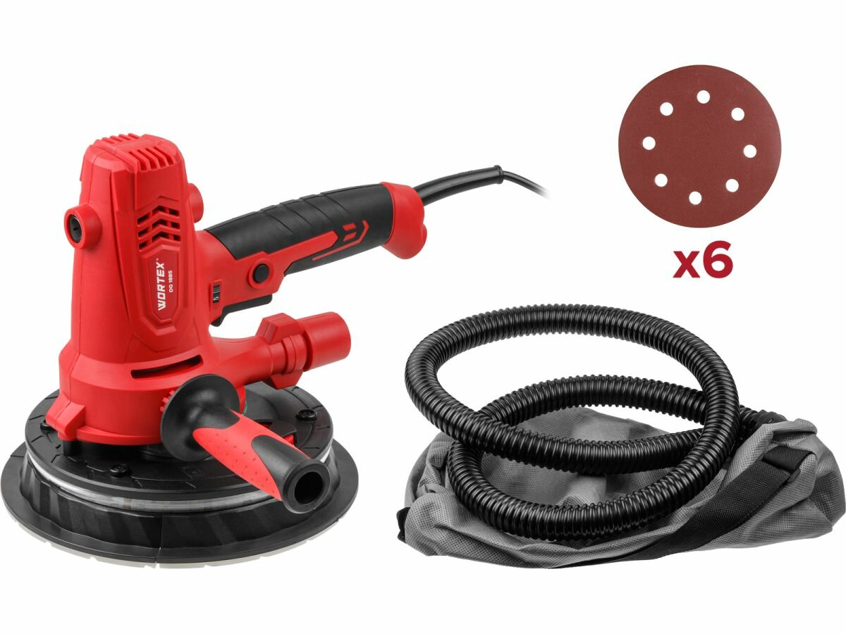 Шлифовальная машина для стен и потолка с подсветкой WORTEX DG 1885 (2335158)