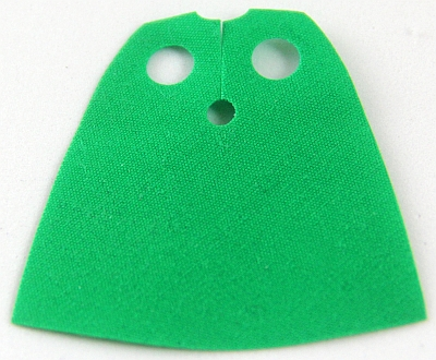 Minifigure Cape Cloth, Standard - Traditional Starched Fabric - 4.0cm Height, 522 Bright Green U