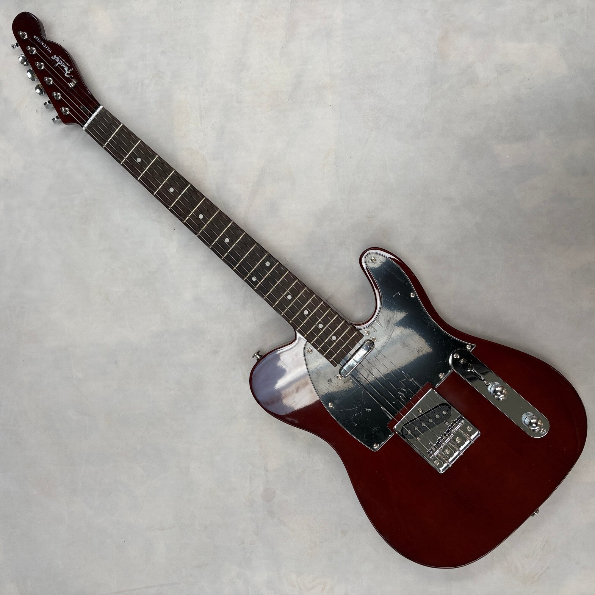 Telecaster Wine Red чёрный щиток синглы фиксированный бридж клен палисандр