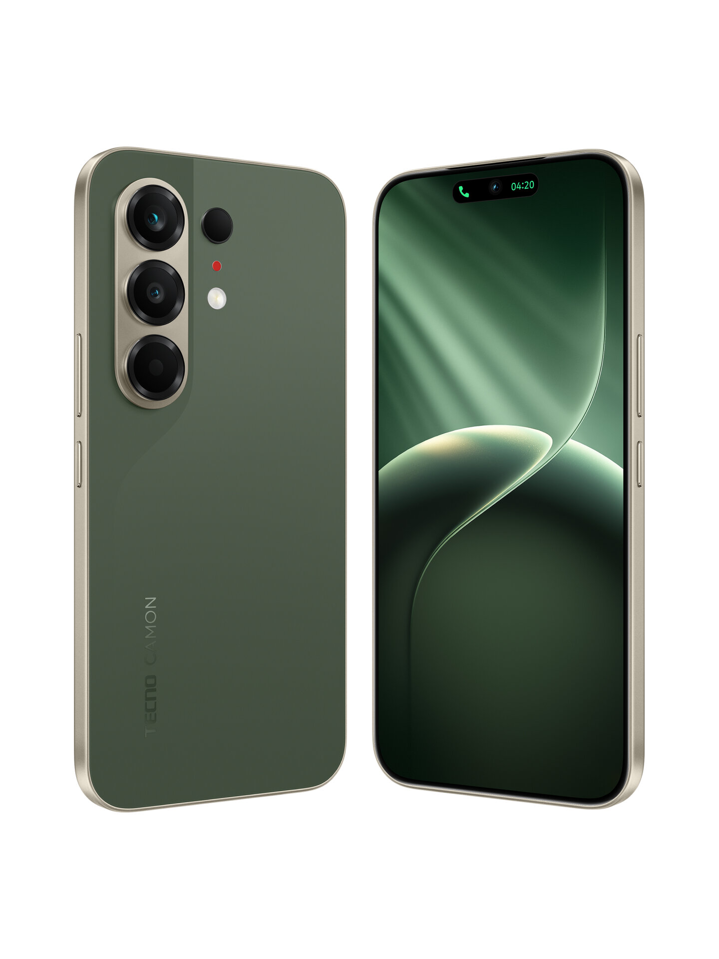Смартфон TECNO CAMON 50 12Гб/256Гб, зеленый (Fir Green), 50МП, 6500 мАч