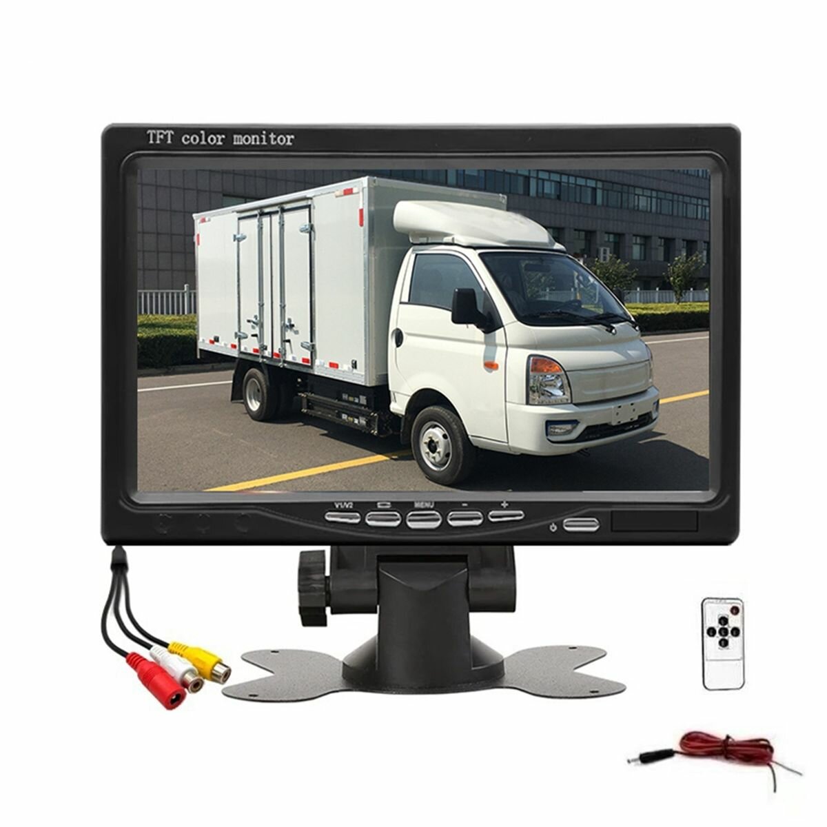 12 В-36 В 7-дюймовый автомобильный монитор 16:9 800x480 ЖК-монитор заднего вида с 2-канальным видеовходом для камеры заднего вида Парковка Реверс
