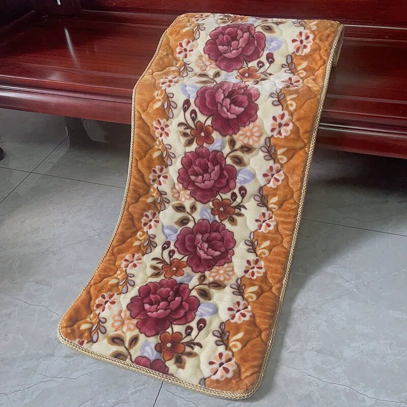 Подушка для дивана из массива дерева, толстый плюш, зимнее тепло, нескользящая, натуральная кожа, китайский стиль, для