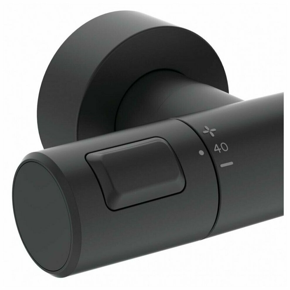 Душевая система в комплекте с термостатом Ideal Standard Ceratherm T25 BC748XG черный шелк