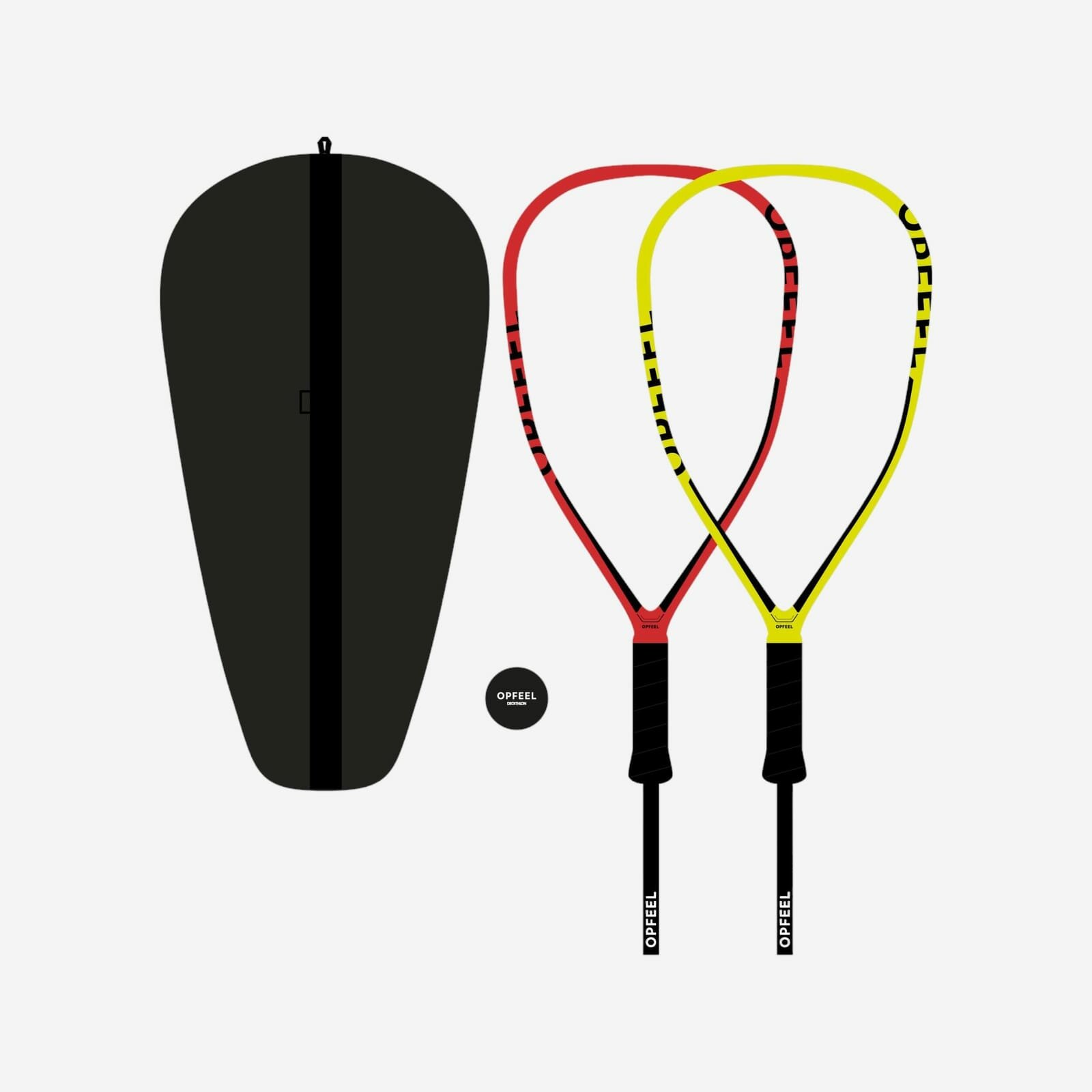 DECATHLON Набор для сквоша Decathlon Perfly SR57 160, оранжевый, желтый, черный