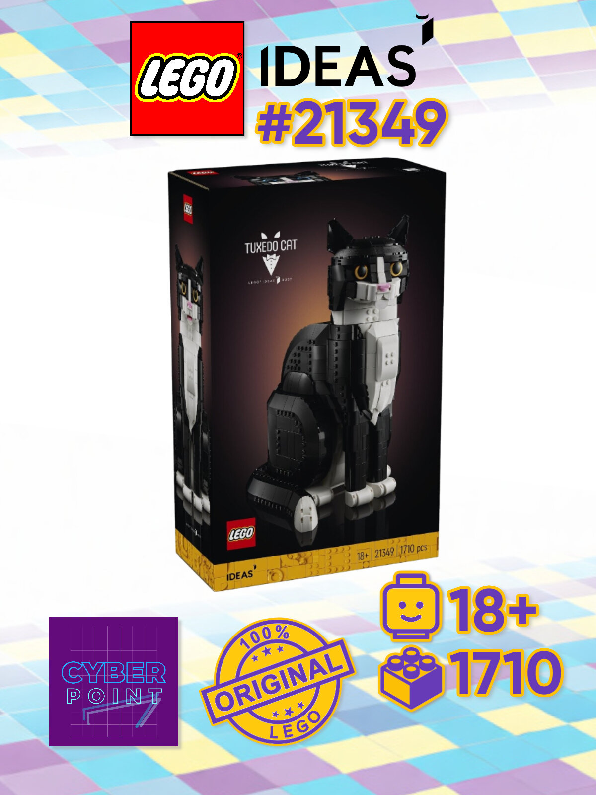 Конструктор Lego Ideas 21349 Черный кот в смокинге, 1710 деталей
