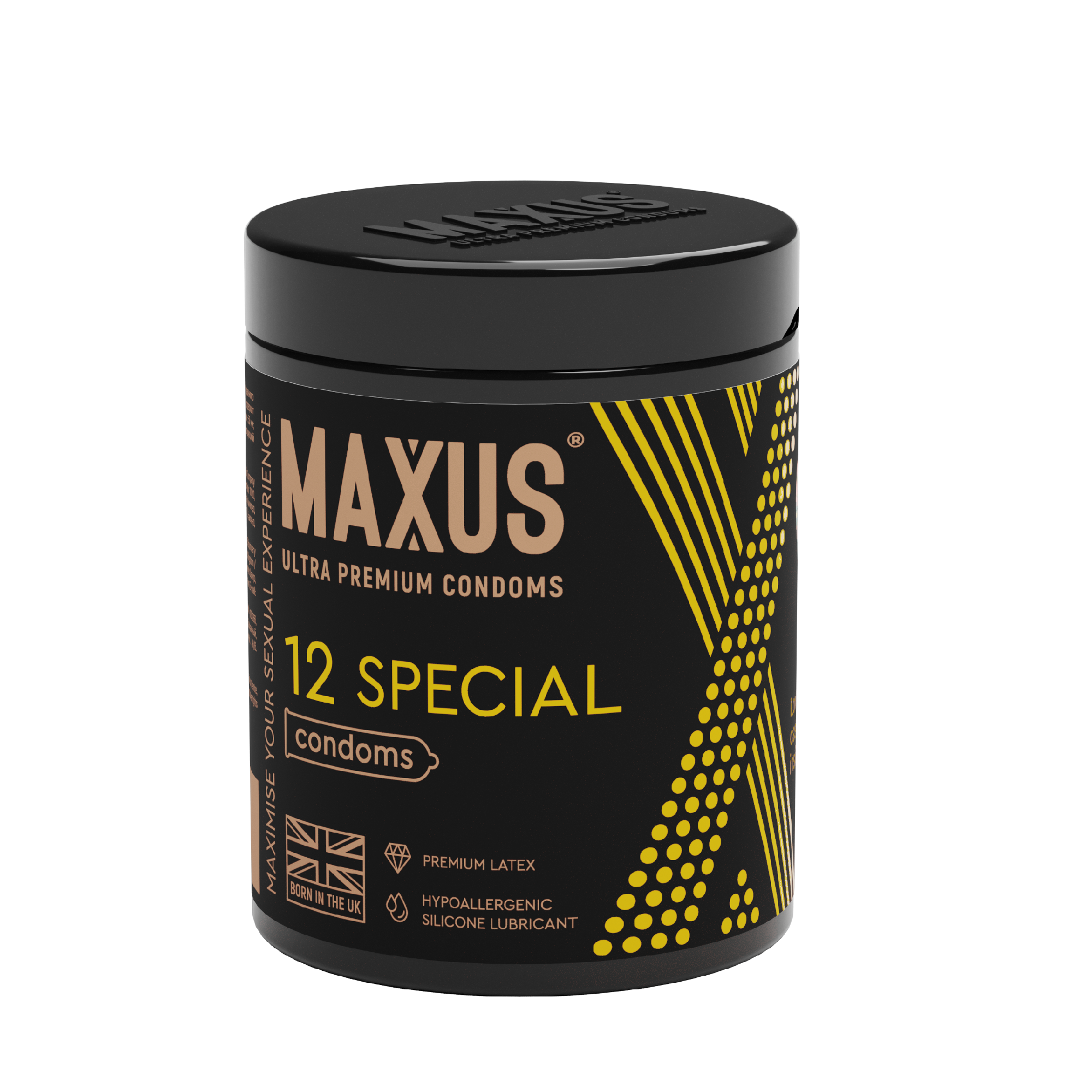 Презервативы MAXUS Special №12 X-Edition микс текстурированных и ребристых контрацептивов, латекс