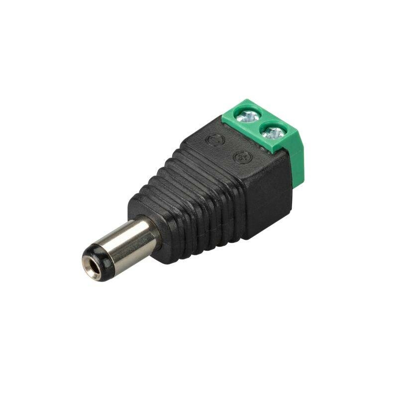 Коннектор Terminal-MONO-2pin-M (Jack 5.5) пластик (уп.10шт) Arlight 019218(1)
