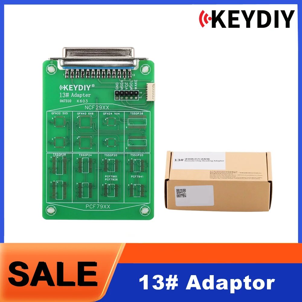 KEYDIY 13 # Адаптер для удаленного считывания чипов с поврежденных или сломанных ключей 5C и 5D