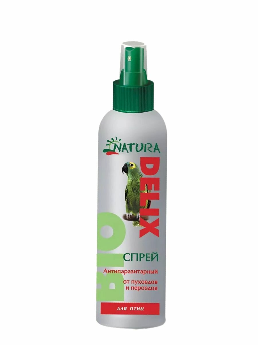 Natura Delix BIO спрей для птиц, против пероедов и пухоедов 200мл — фото 1