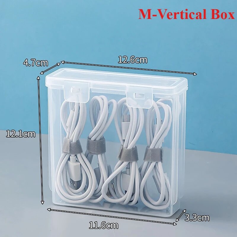 Прозрачный органайзер YIYUEQIANLI для кабелей M-Vertical-Box