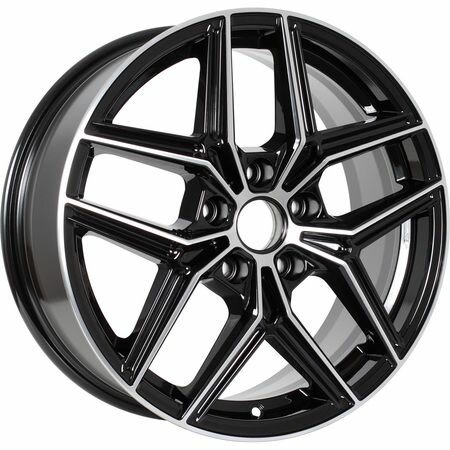 Колесный литой диск КиК Юнион R17x7 5x108 ET42 CB67.1 Almaz_black