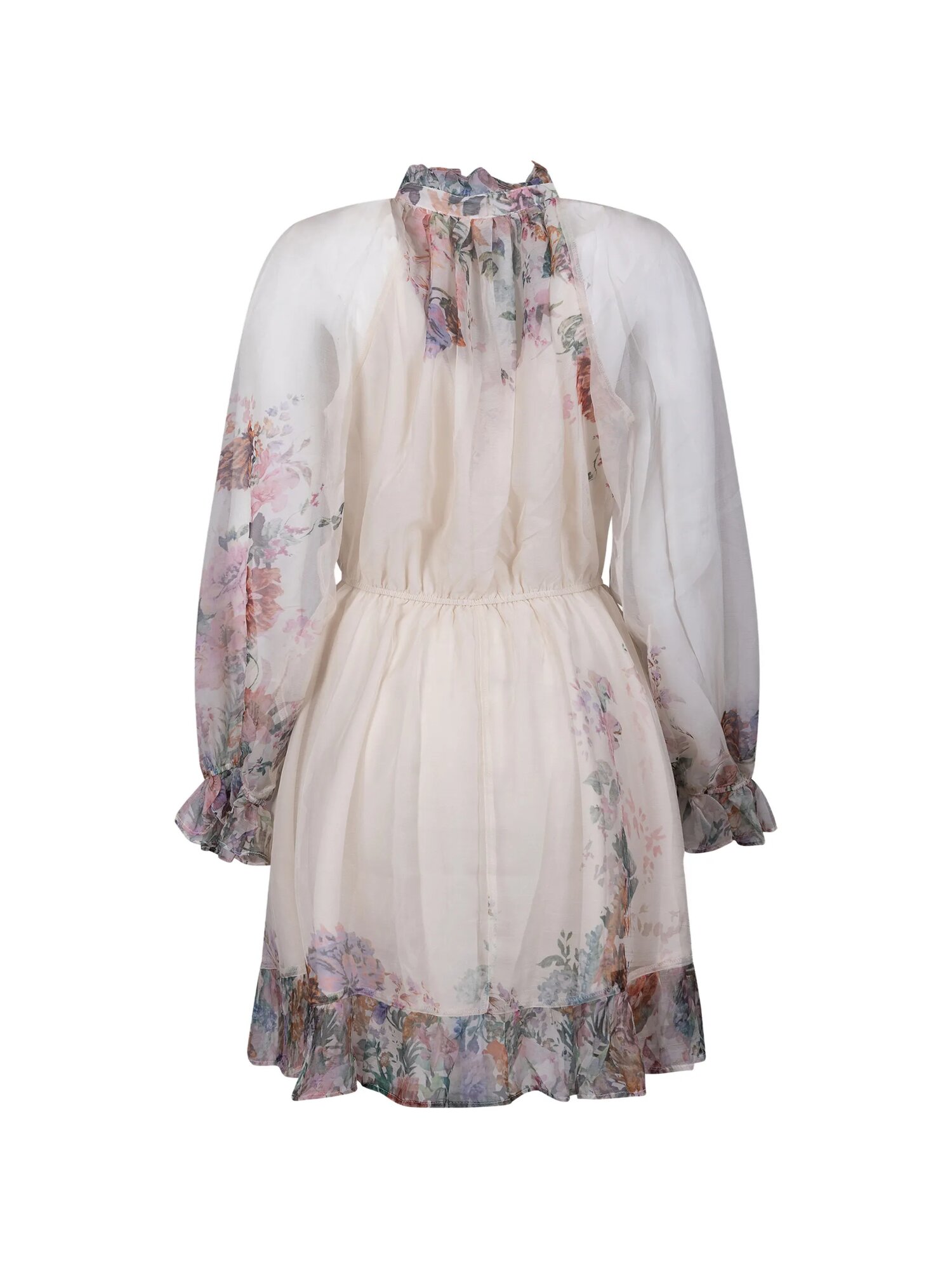 Платье Floral-print ruffled dress
