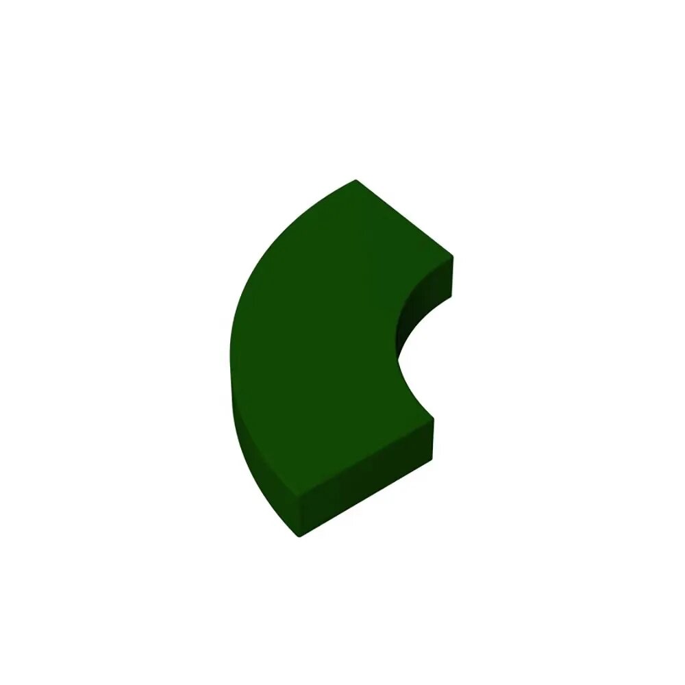 Пластиковые блоки для конструктора 2x2 Зеленый, 10pcs dark green