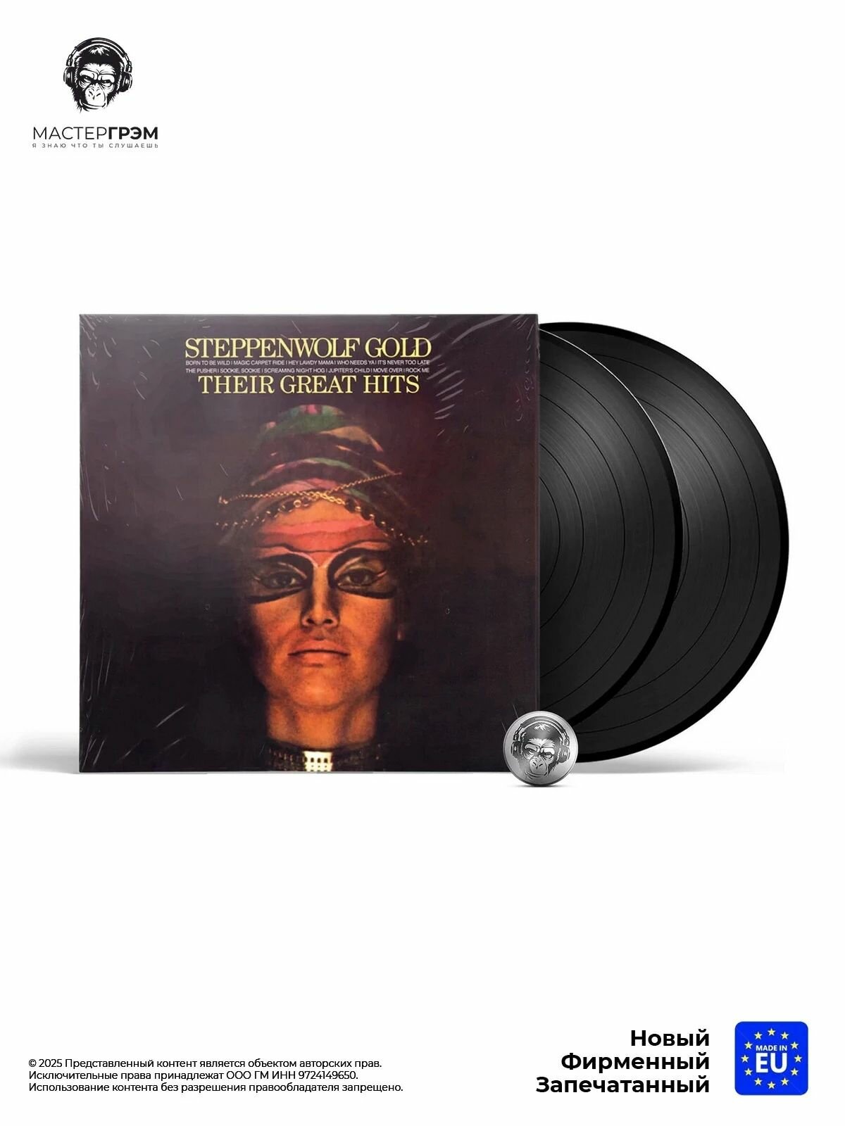 Виниловая пластинка Steppenwolf - Gold: Their Great Hits (2LP, 45 RPM) Limited, 2020