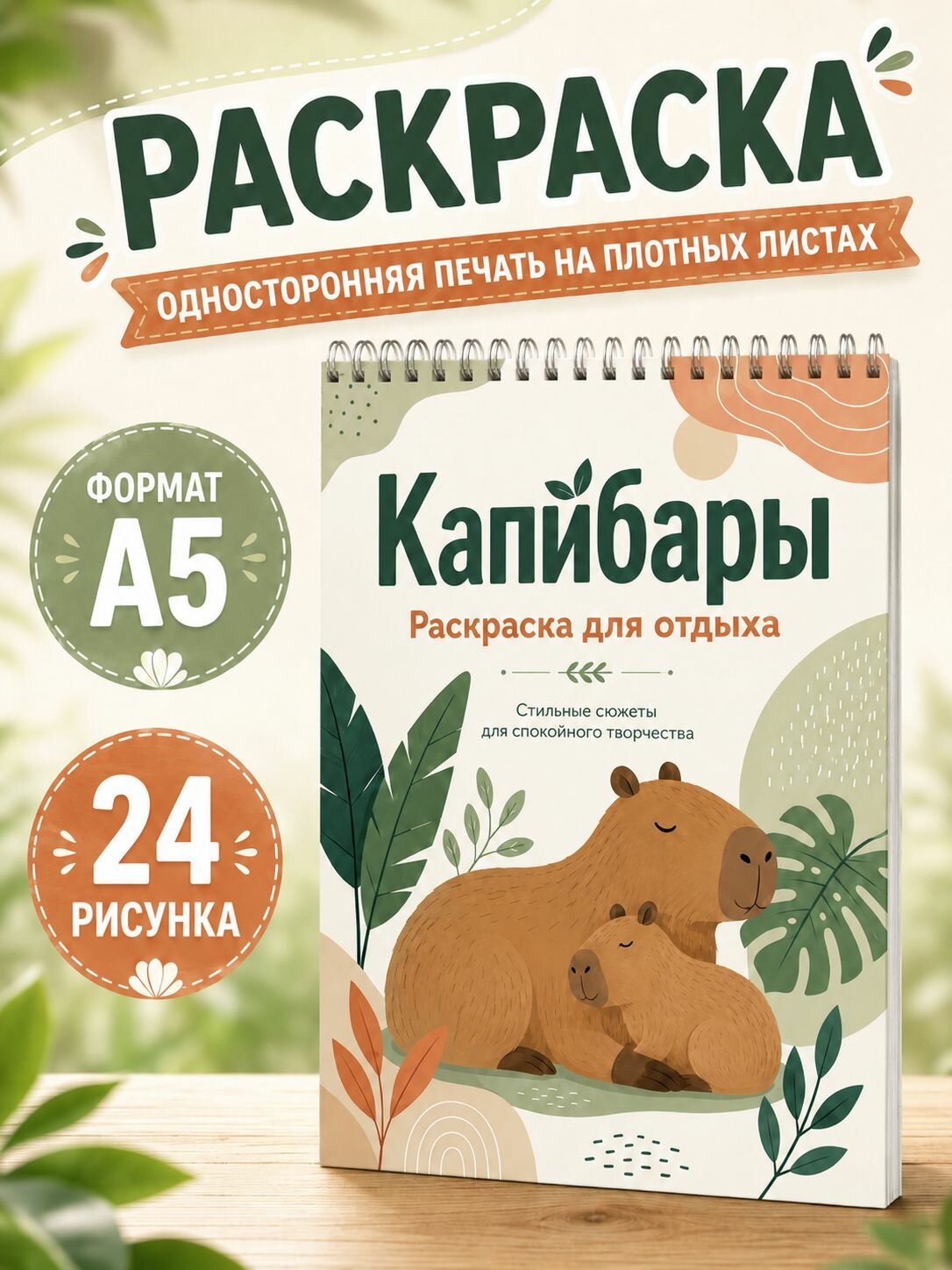 Раскраска Капибара