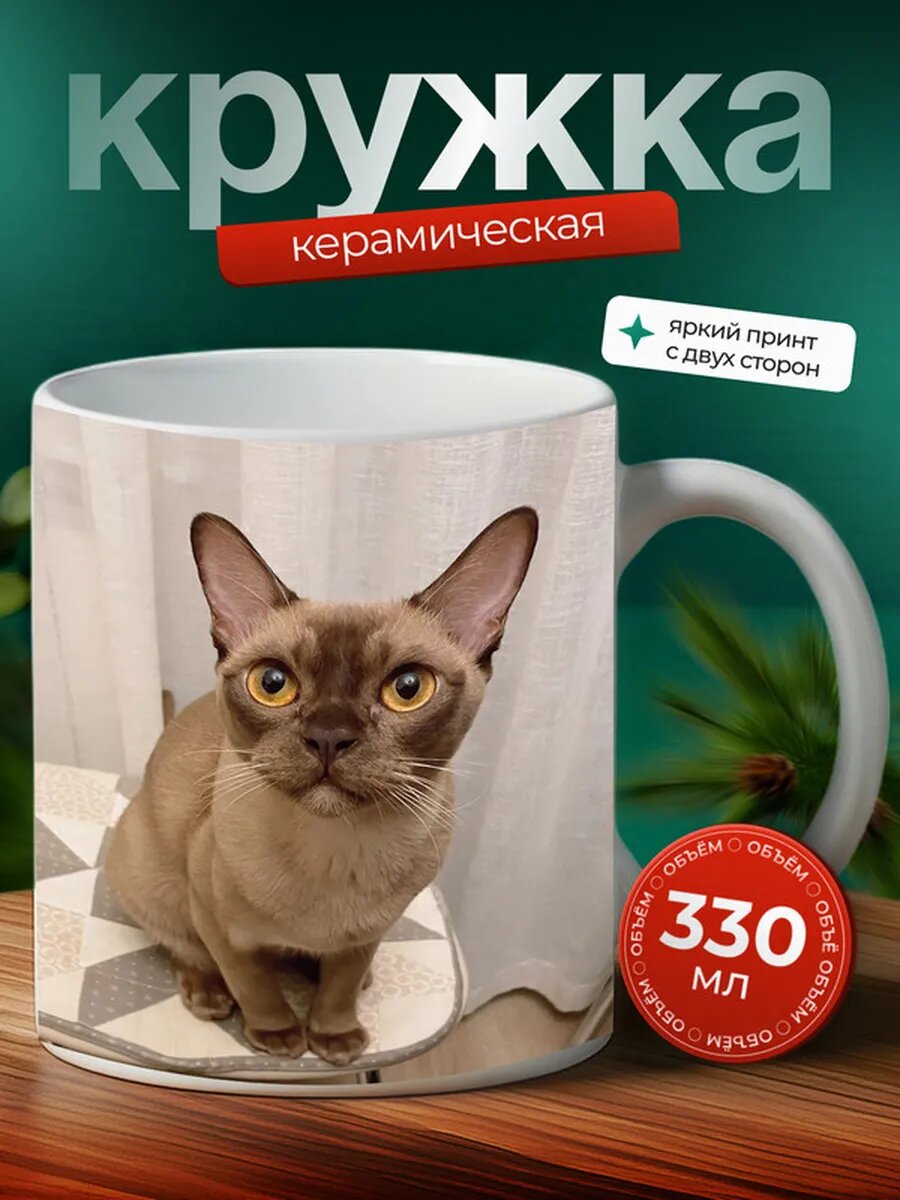 Кружка Бурманская кошка 47,