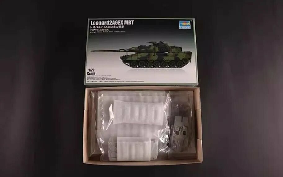 TRUMPETER 07192 1/72 масштаб Главный боевой танк Leopard 2A6EX Пластиковая модель танка.