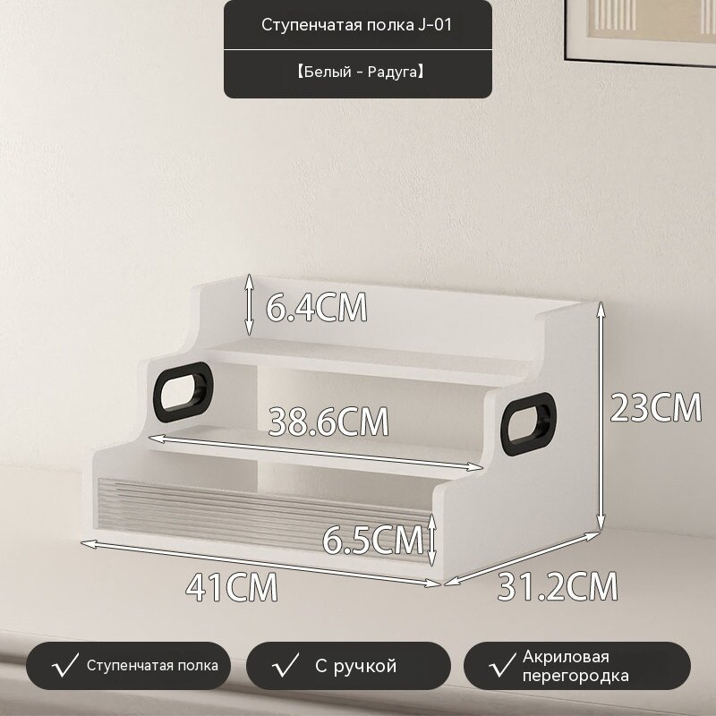 Подставка для виски и алкоголя деревянная настольная, ступенчатый стеллаж для бутылок и бокалов мини-бар, 41х31.2х23 см
