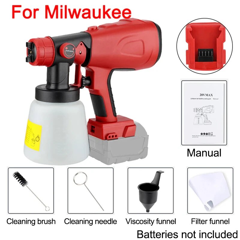 Беспроводной электрический распылитель краски ZUIDID SG05 для Milwaukee 18В
