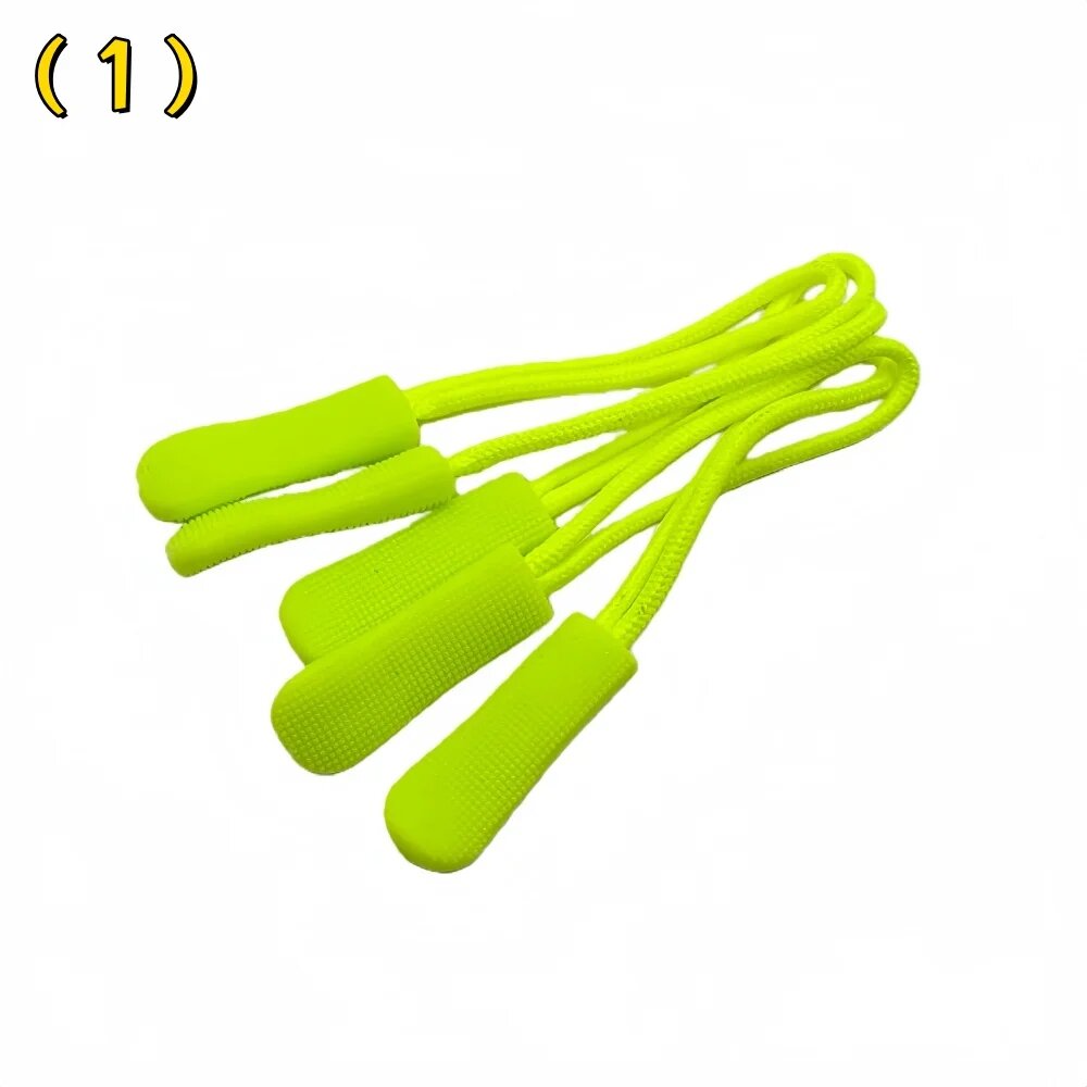 Пластиковые сменные бегунки-удлинители для молний 10pcs, Зеленый, 1. Neon Green