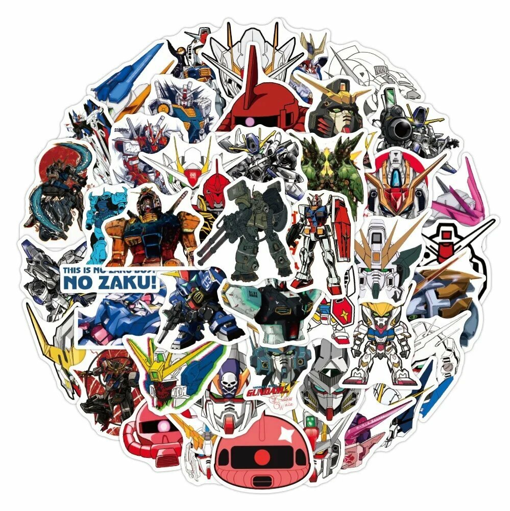 50 шт. водонепроницаемых наклеек Gundam 50pcs-4