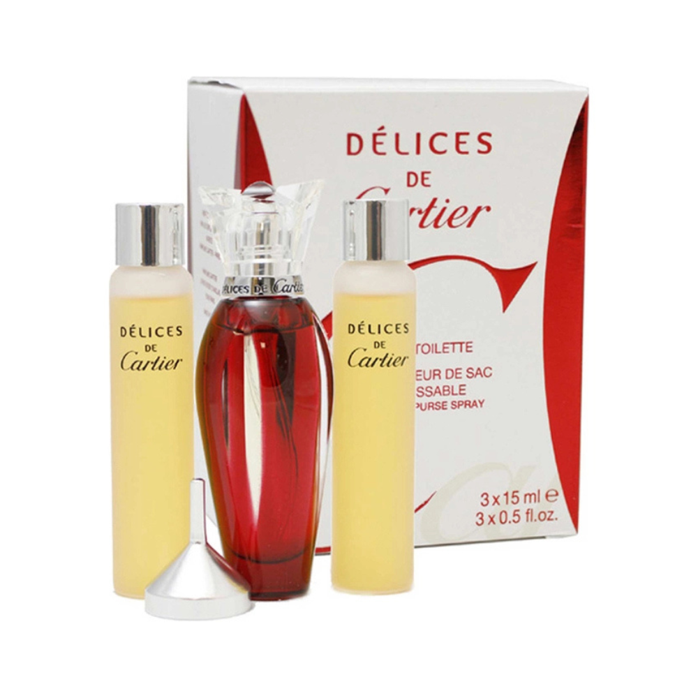 Cartier Delices de Cartier Luxe Set 3 x 15 мл духи, женские, цветочные, фруктовые