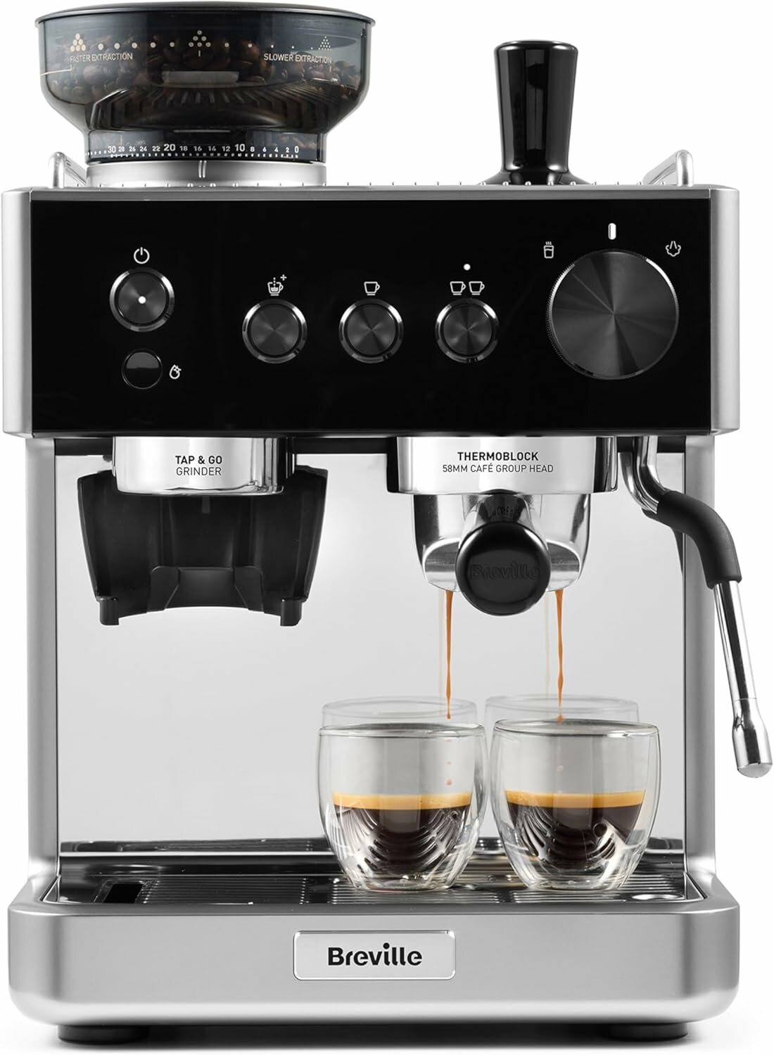 Полуавтоматическая рожковая кофемашина Breville Barista Classic Espresso VCF186X
